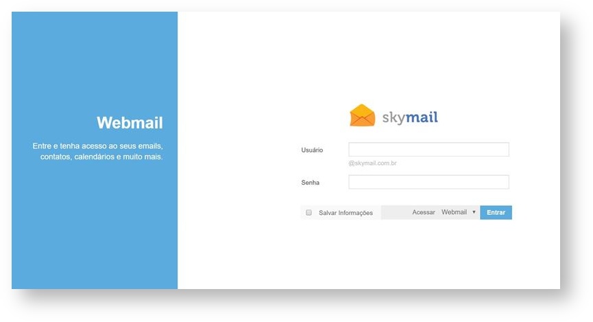 Acessando Skybox – Skymail